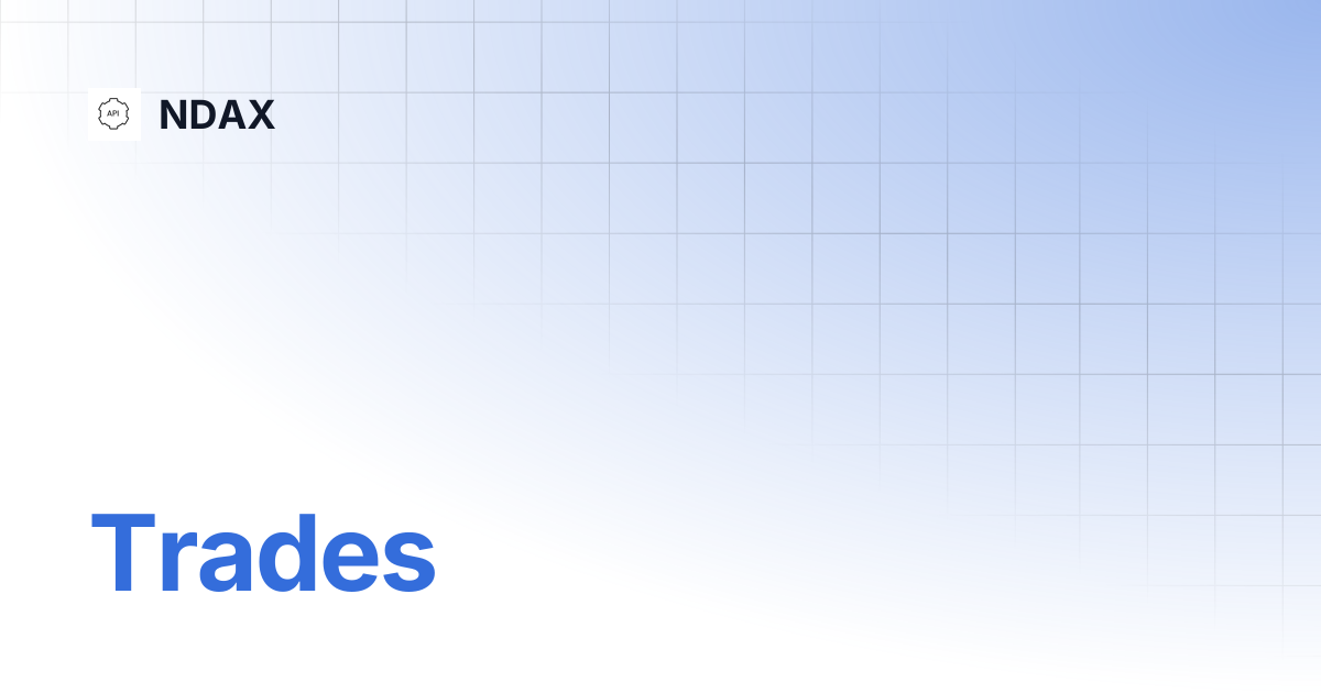 Trades | NDAX